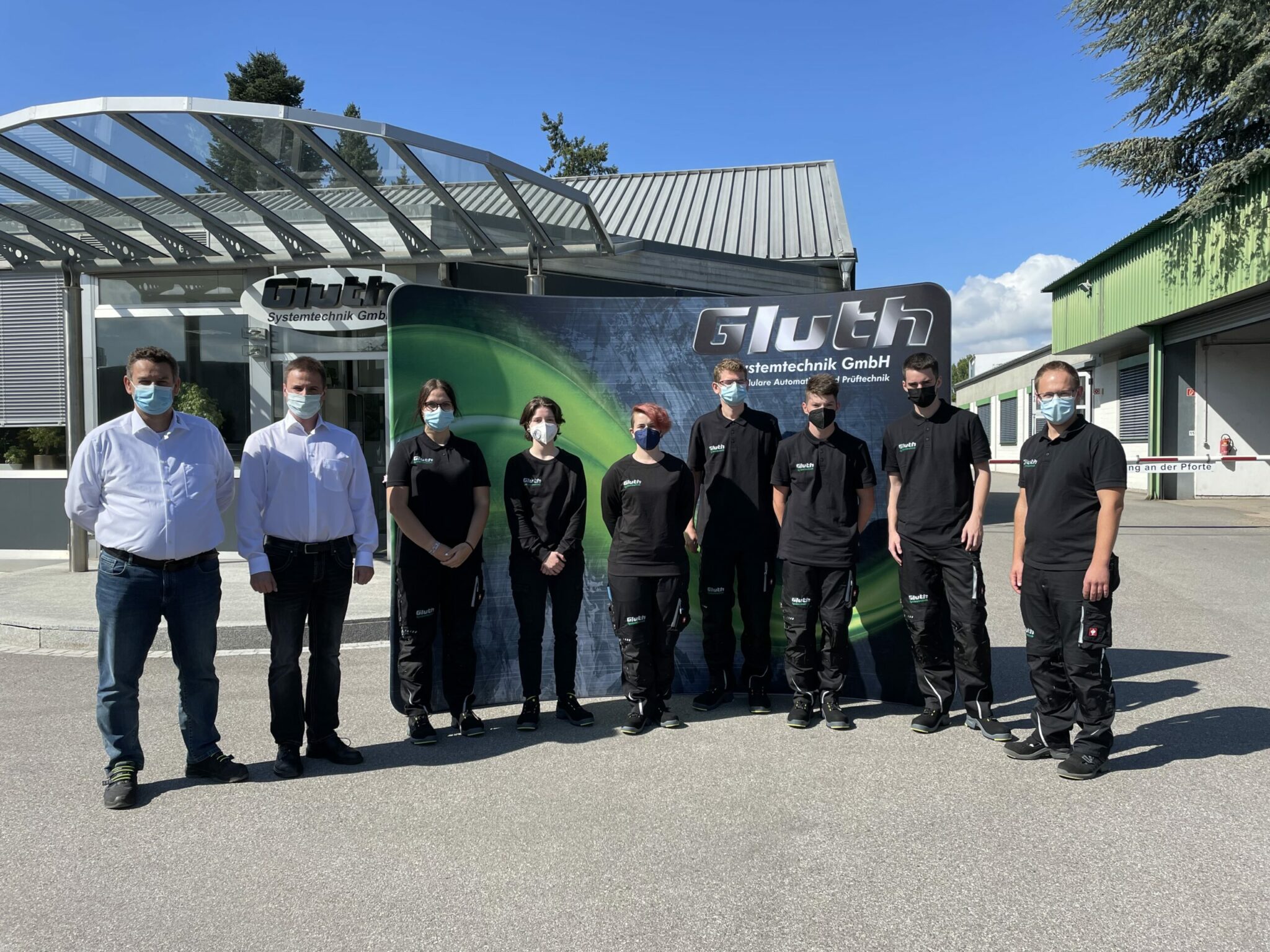 Ausbildungsstart 2021 - Sechs neue Azubis bei Gluth